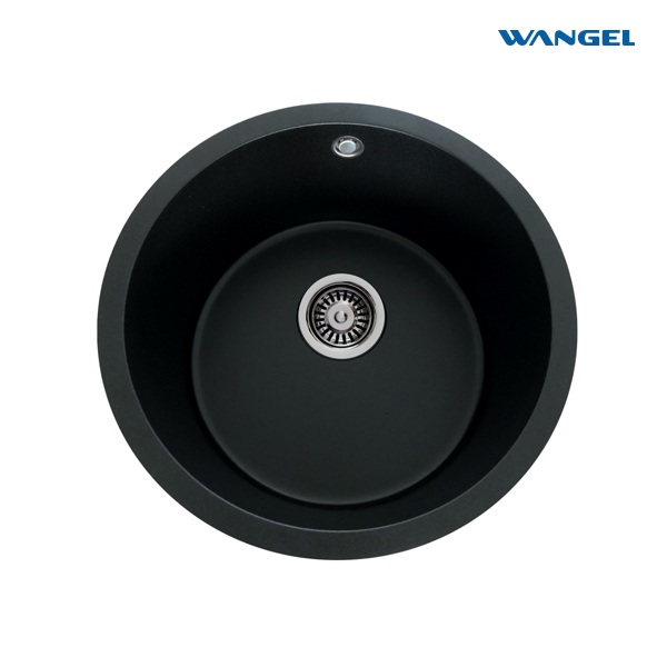 Quartz Stone Sink Round Black Round Sink Kitchen Granite Sink Small ...