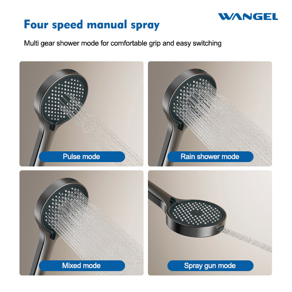 High Quality Modern Style Design Multi Gear Spray Mode Space Aluminum ...