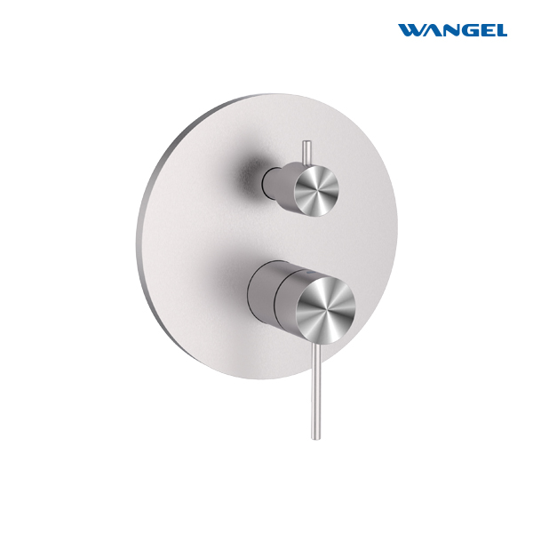 Stainless Steel Concealed Two Function Shower Valve Wall Mounted ...