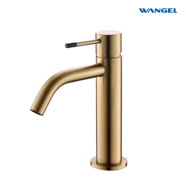 Brushed Gold Low-Profile Sink Faucet - Wangel Group - Leading ...