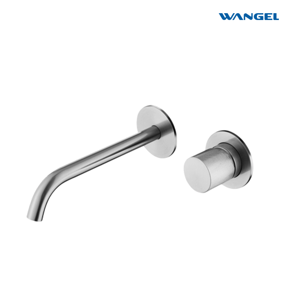 Wangel Brushed Stainless Steel Wall-Mount Basin Faucet - Wangel Group ...