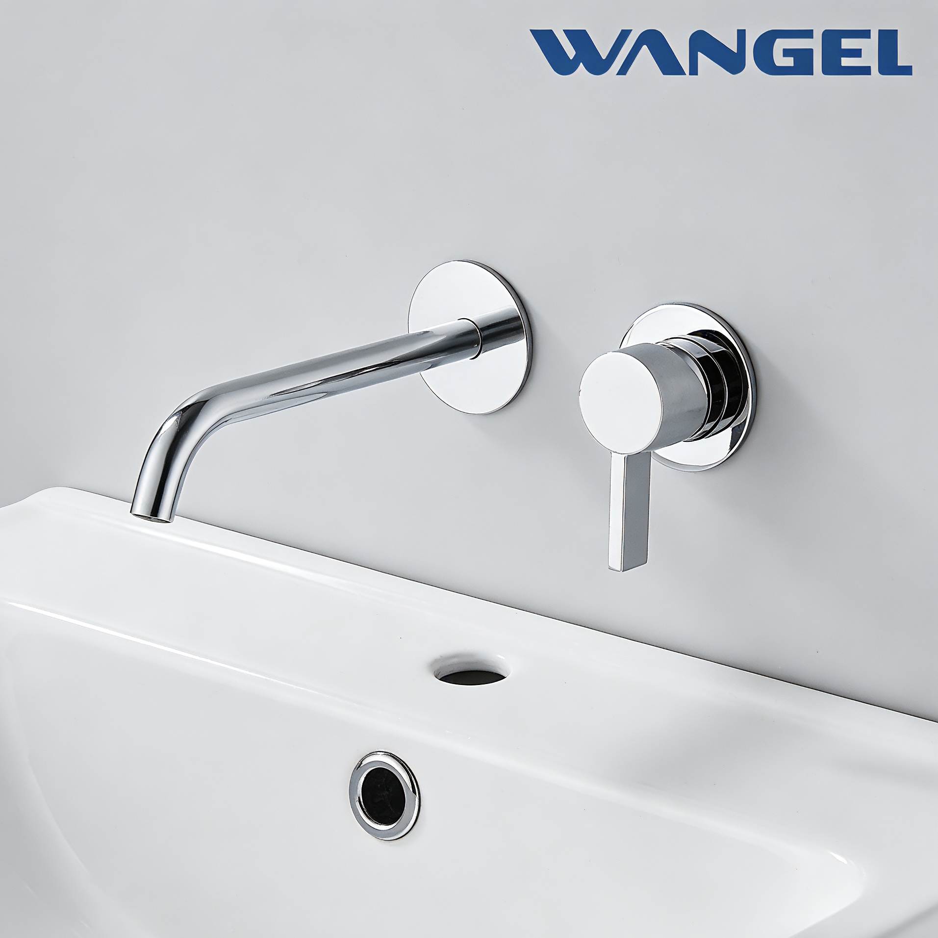 Wangel Chrome-Plated Wall-Mount Split Basin Faucet - Wangel Group ...
