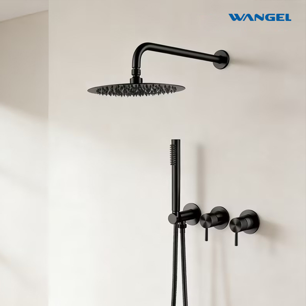 High-end Matte Black Dual-Function Shower System - Wangel Group ...